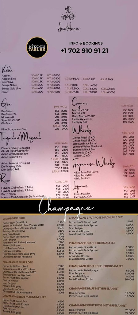 Santanna Mykonos Table